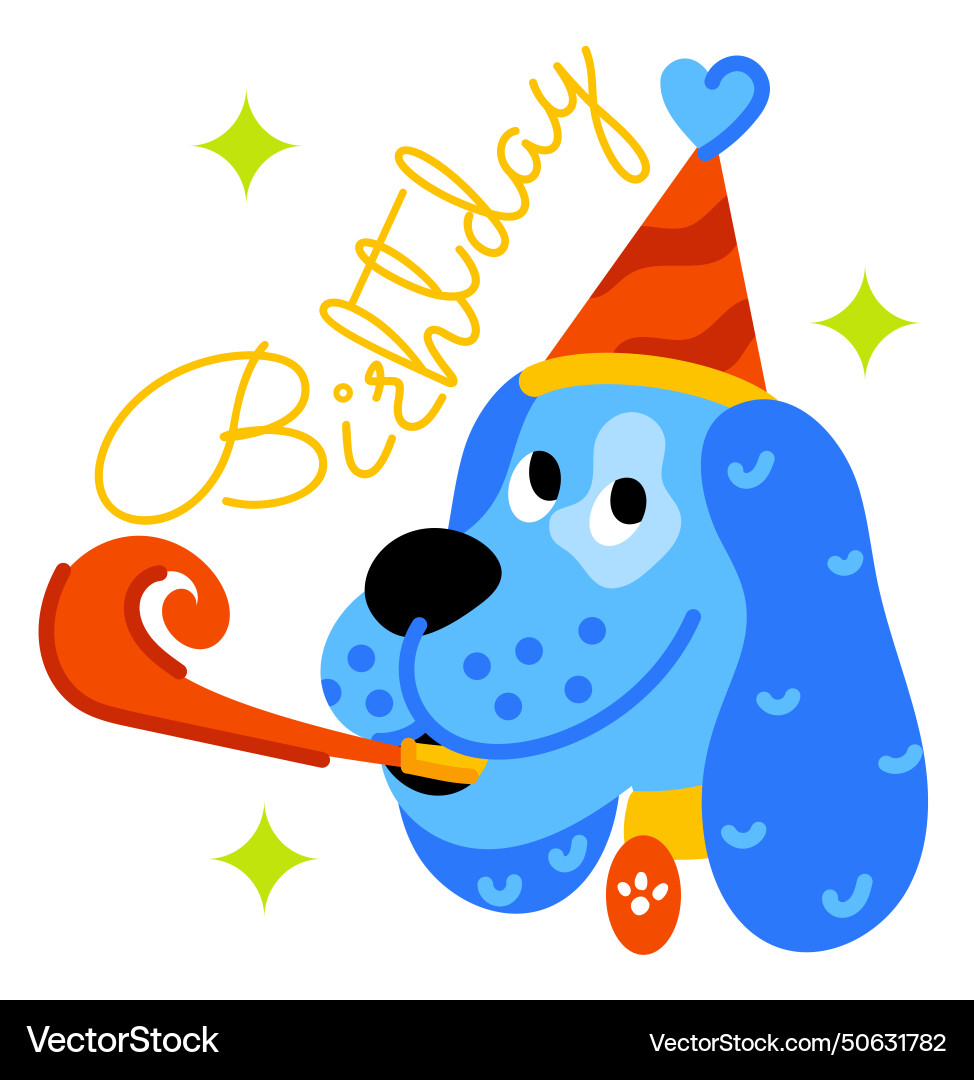 Dog birthday Royalty Free Vector Image - VectorStock