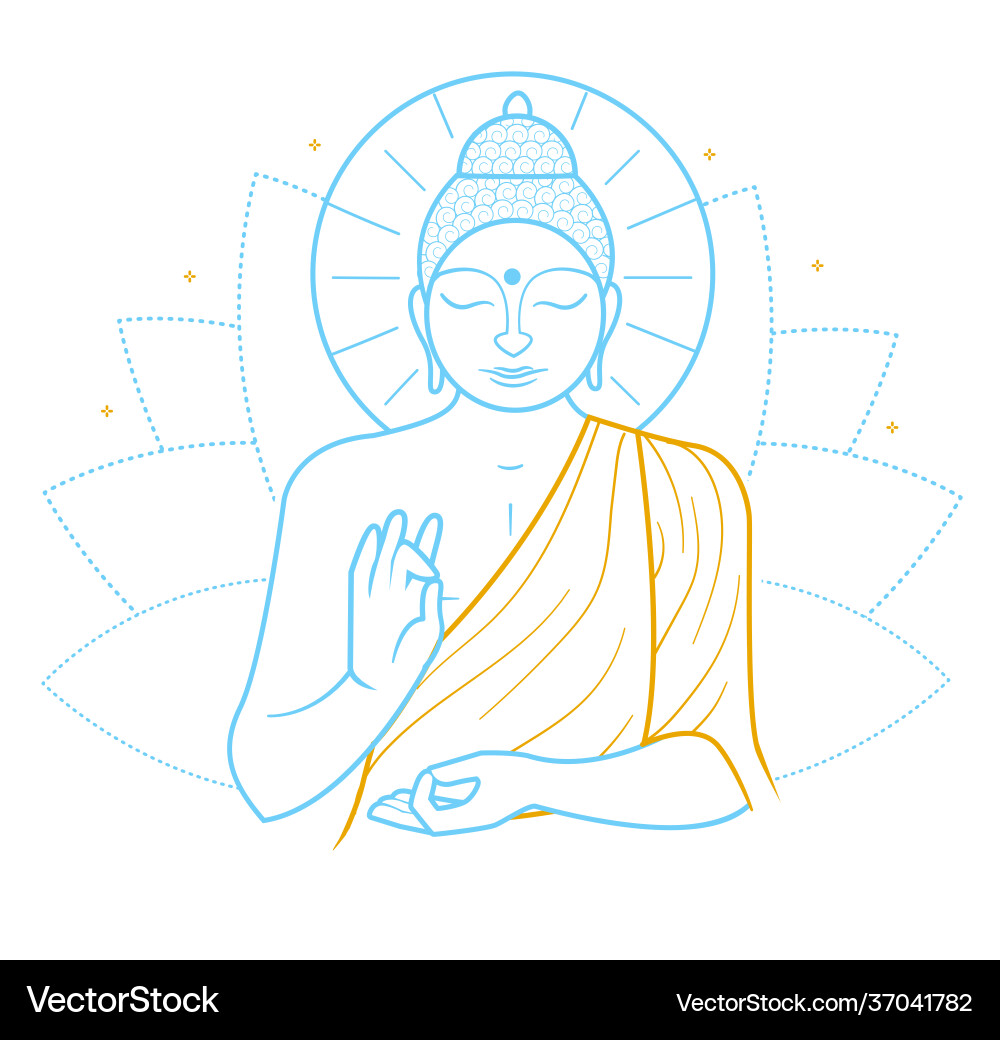 Icon visakha bucha makha day Royalty Free Vector Image