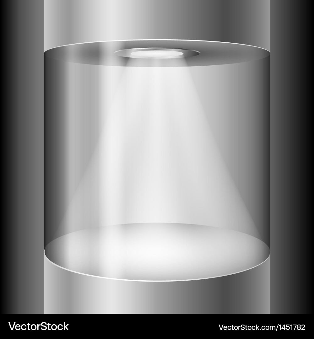 Round exhibition display Royalty Free Vector Image