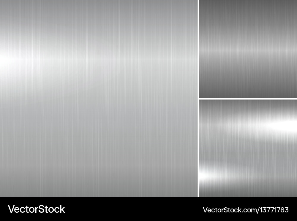 Brushed metal textures Royalty Free Vector Image