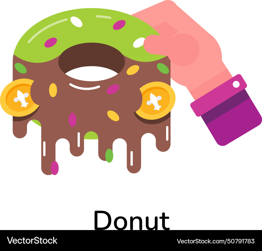 Donut Royalty Free Vector Image - VectorStock
