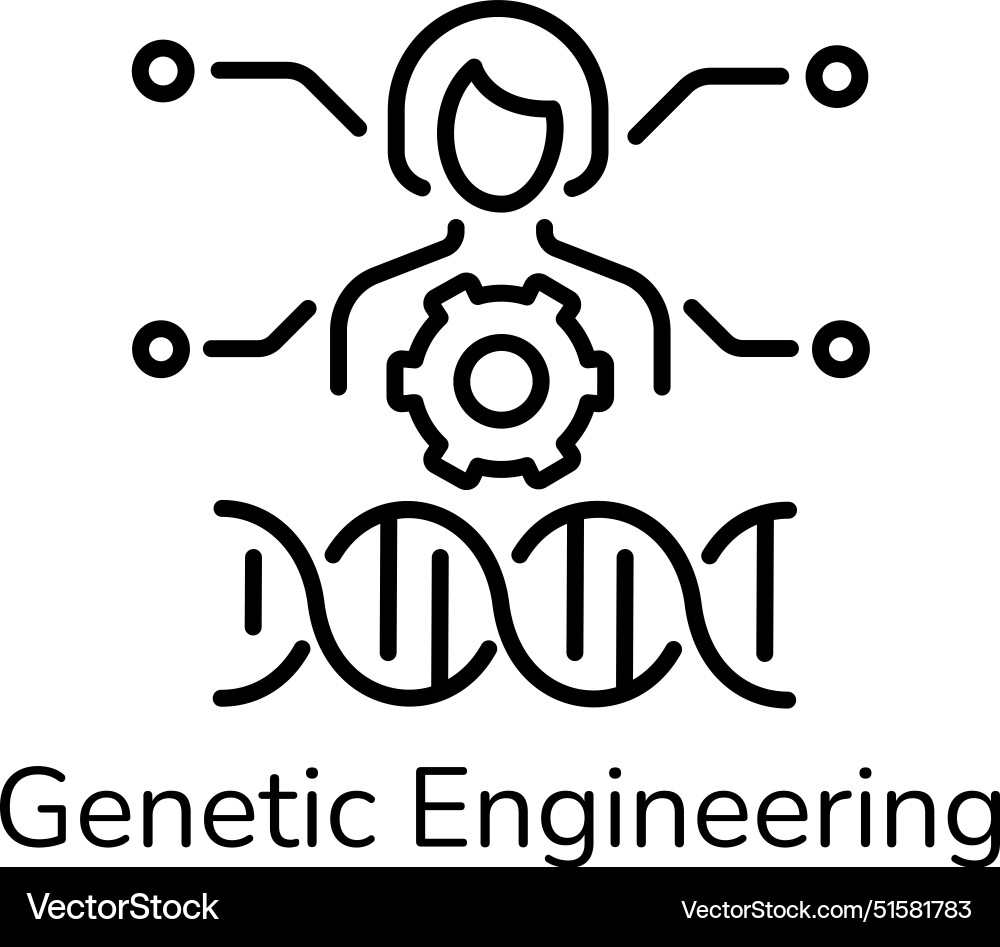 Genetic engineering Royalty Free Vector Image - VectorStock