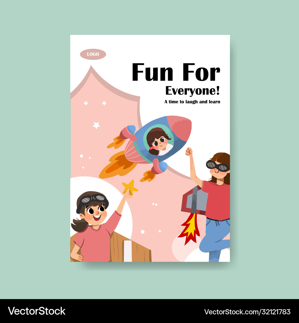 Youth day poster template design Royalty Free Vector Image