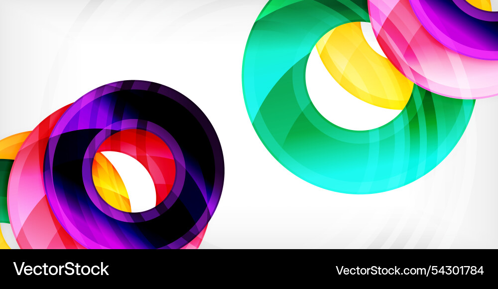 Circles round elements ring shapes premium Vector Image