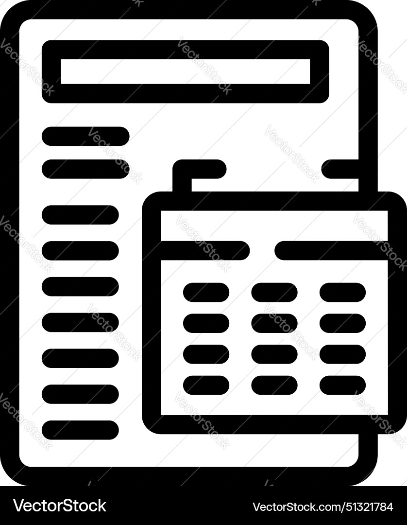 Clipboard with check list and calendar icon Vector Image