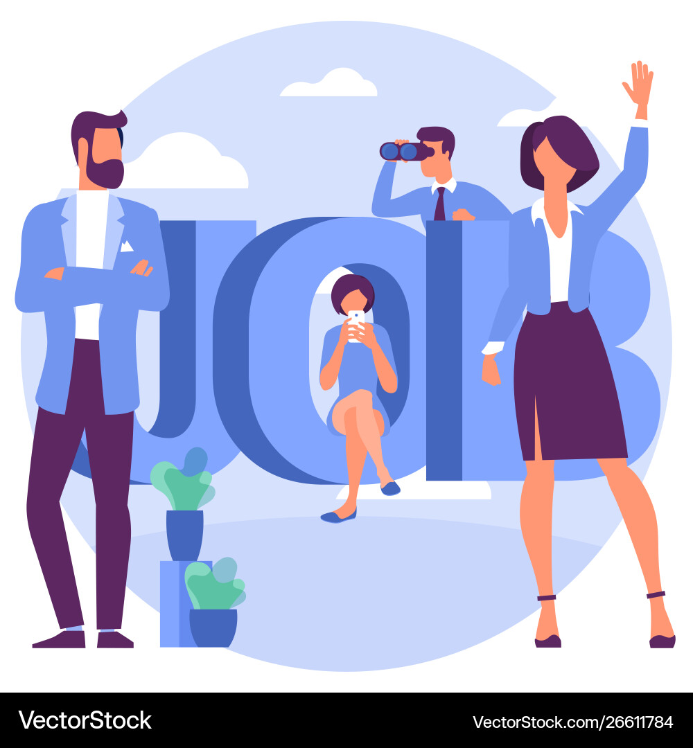 Concept for career Royalty Free Vector Image - VectorStock