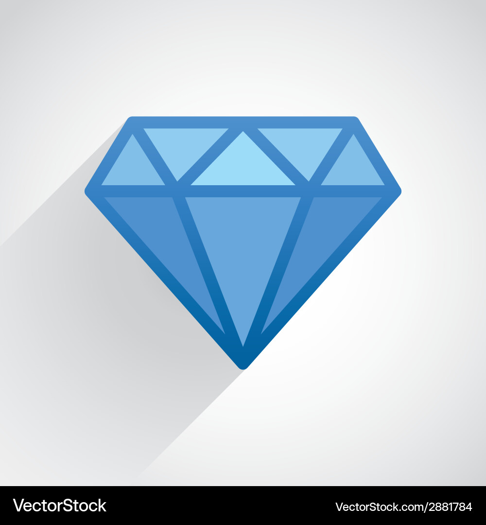 Diamond symbol Royalty Free Vector Image - VectorStock