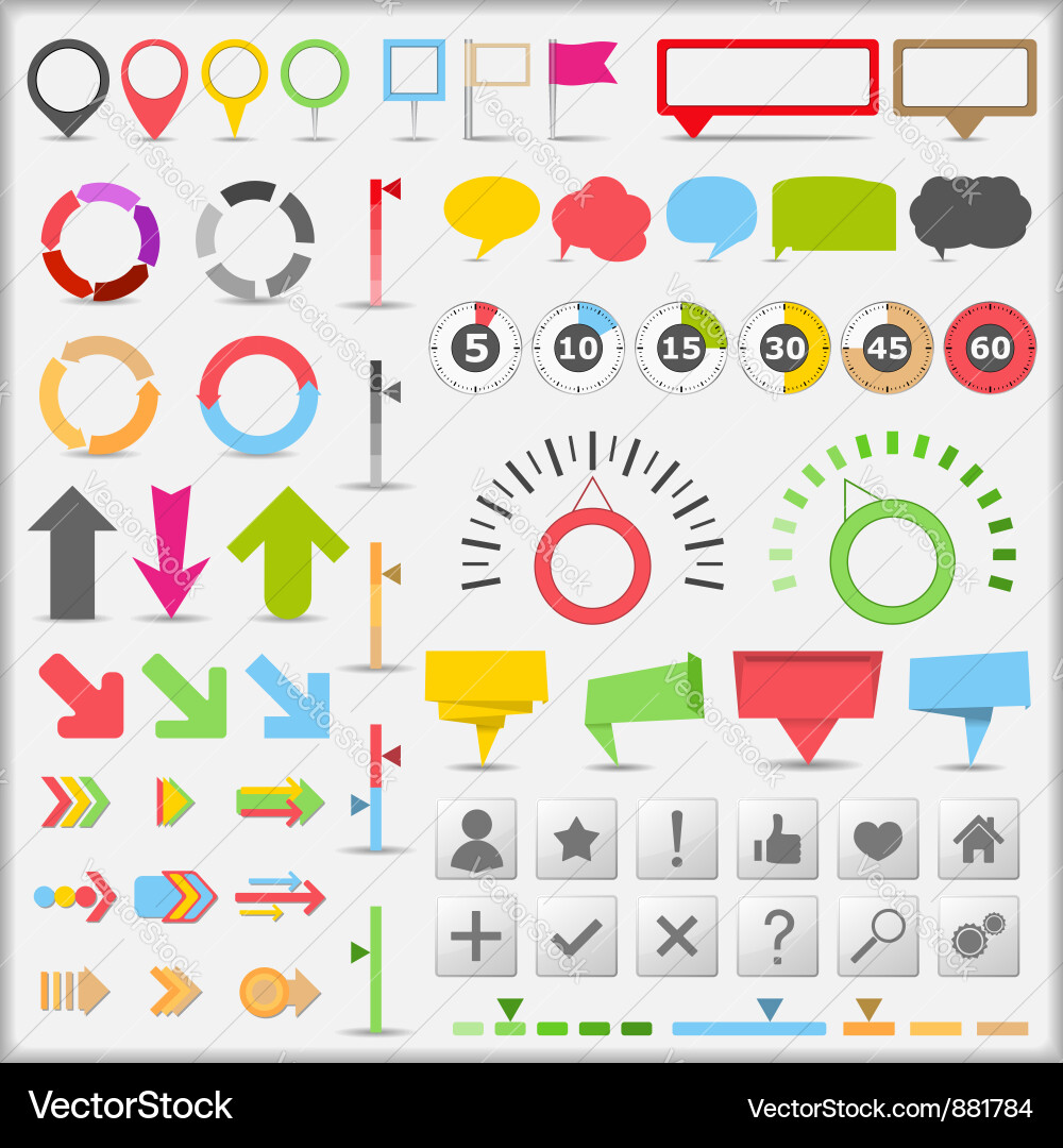 Infographic Icons Vector Free Retro Style Infographic Design Vector