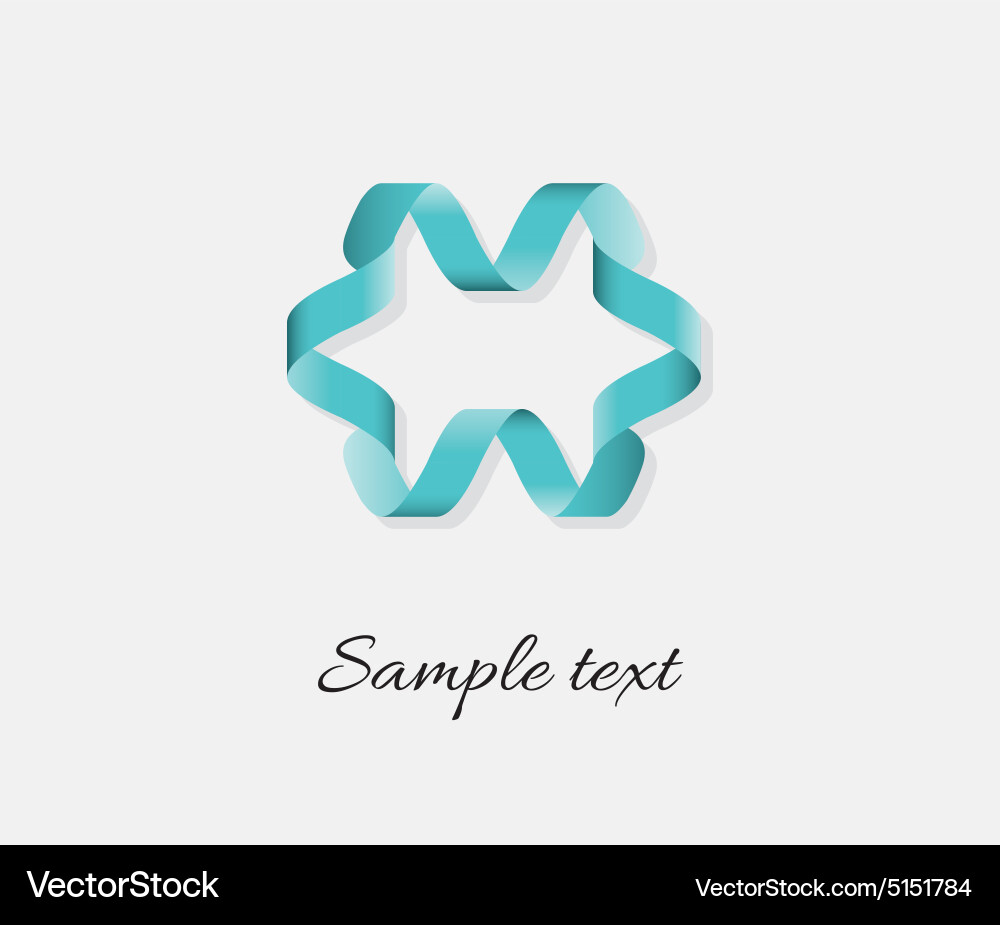 Ribbon frame with text Royalty Free Vector Image