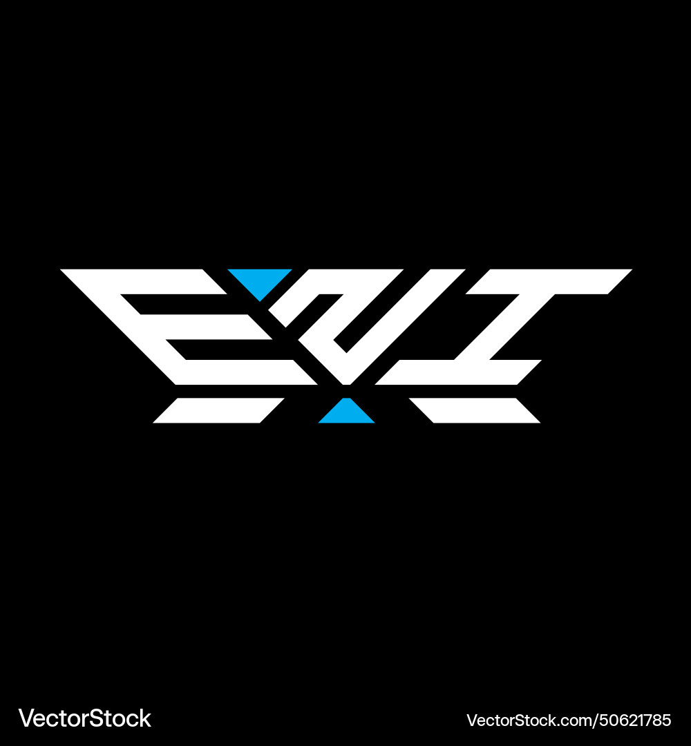 Eni letter logo design simple and modern Vector Image