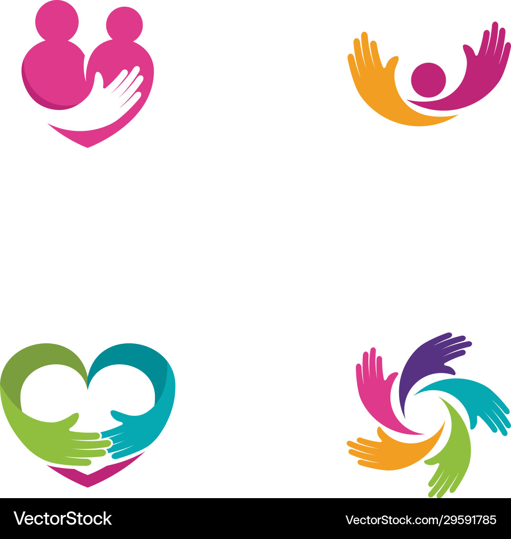 Hand care icon template Royalty Free Vector Image