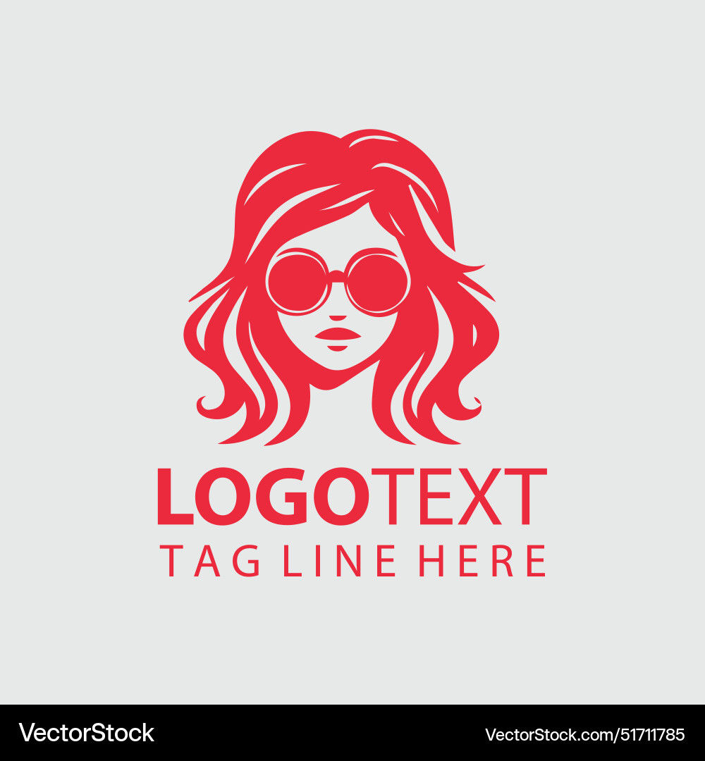 Lady saloon logo Royalty Free Vector Image - VectorStock