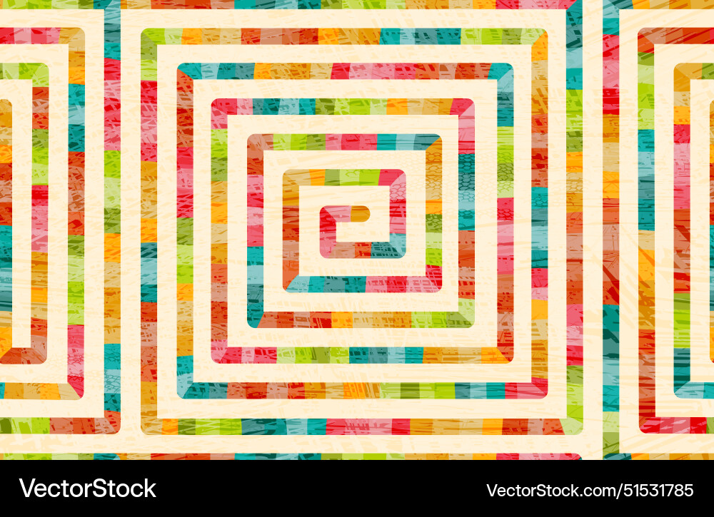 Psychedelic spiral square seamless Royalty Free Vector Image