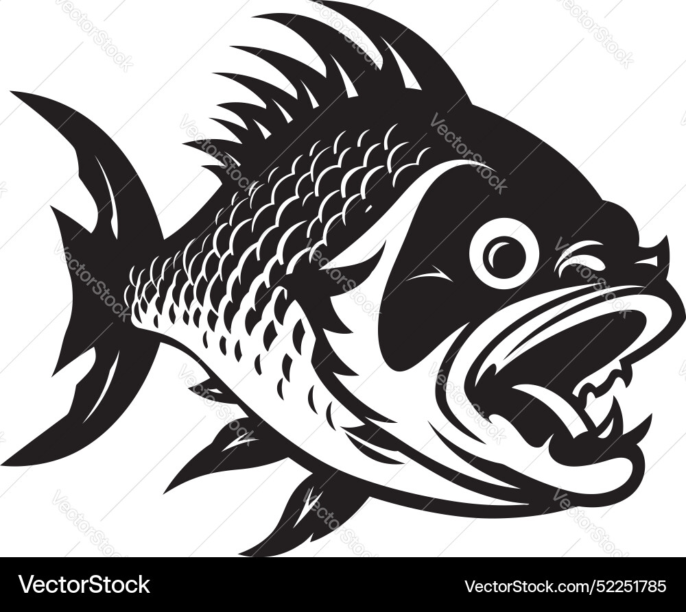 Razor teeth unleashed intricate logo for modern Vector Image