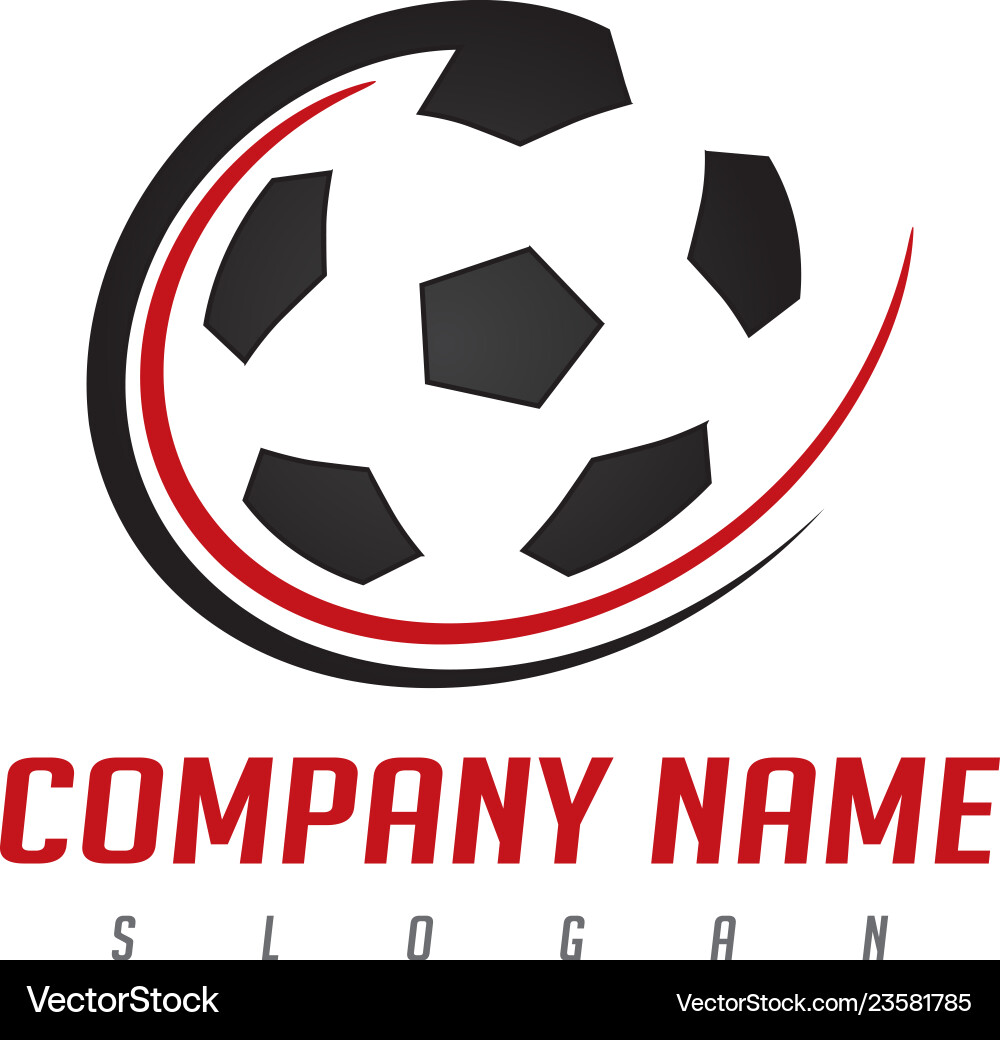Soccer Ball Logo Concept Royalty Free Vector Image