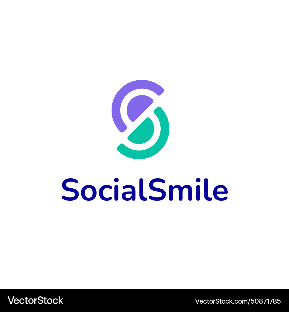 Social smile logo Royalty Free Vector Image - VectorStock