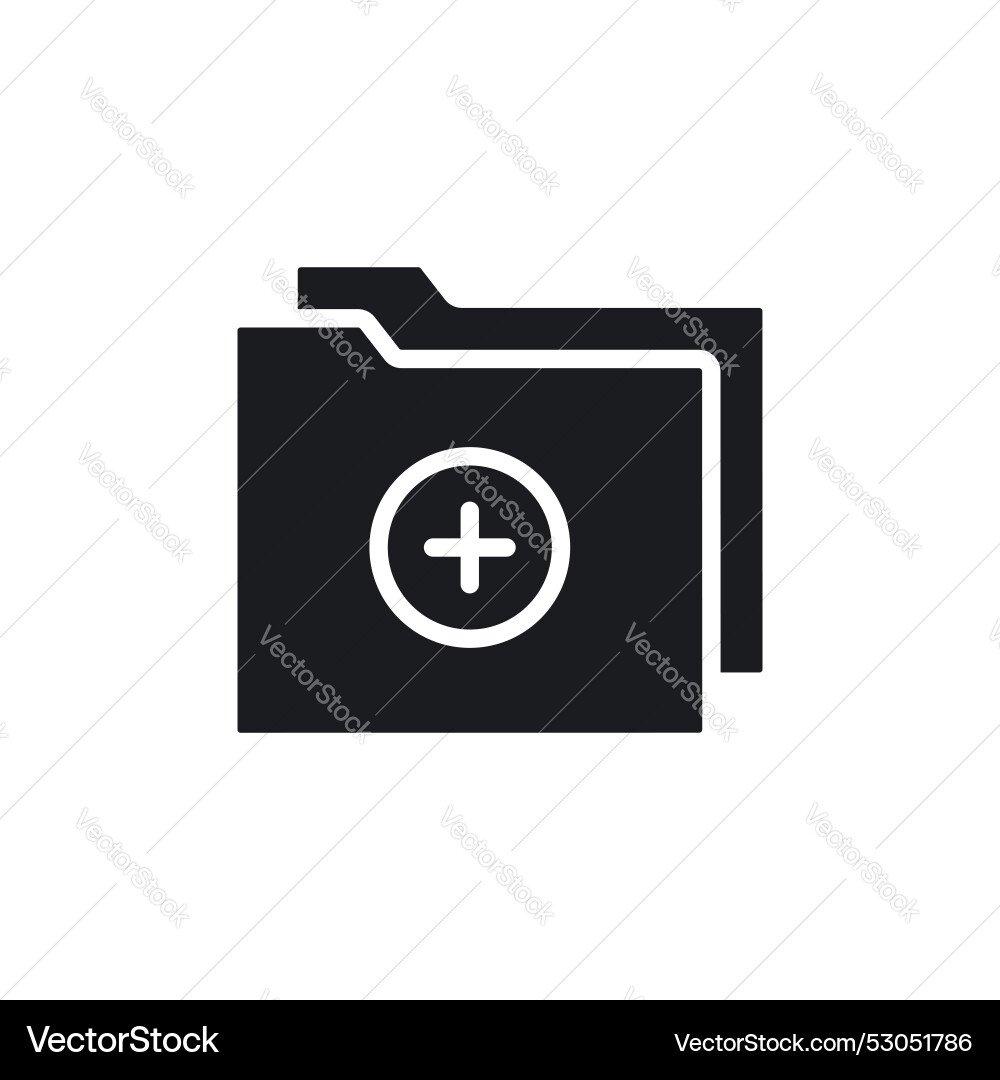 Add folder icon set new file symbol create Vector Image