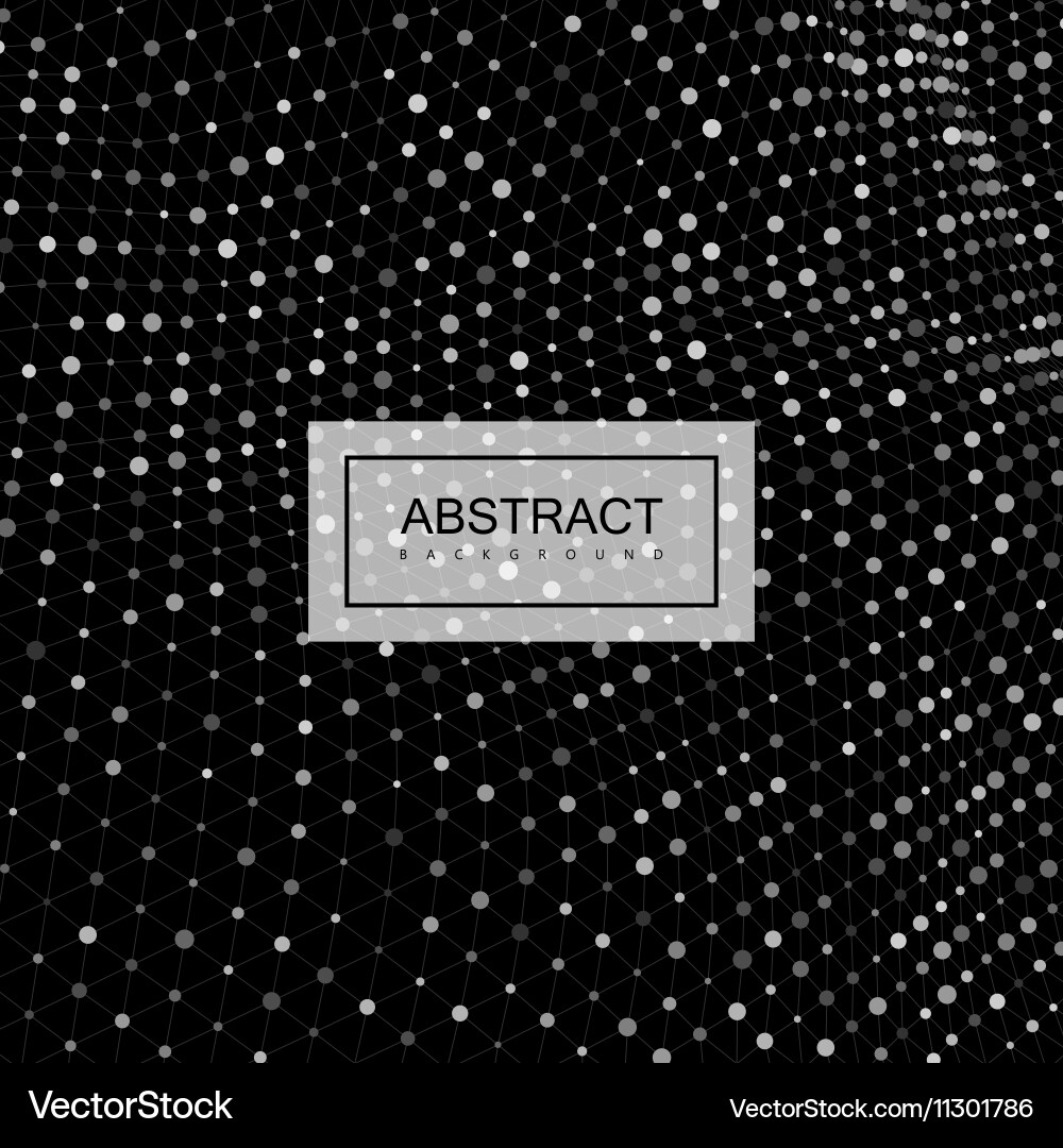 Geometric Cyberspace Grid Royalty Free Vector Image