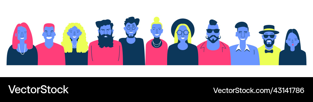 Group of people different nationalities Royalty Free Vector