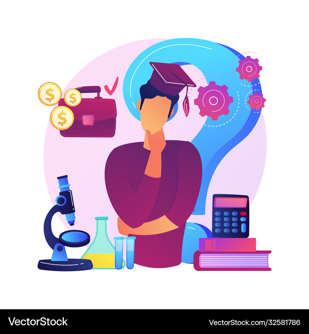 Profession choice concept metaphor Royalty Free Vector Image