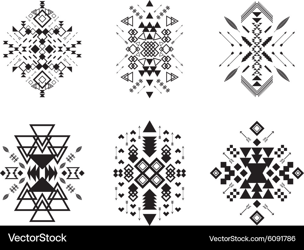 Tribal elements collection Royalty Free Vector Image