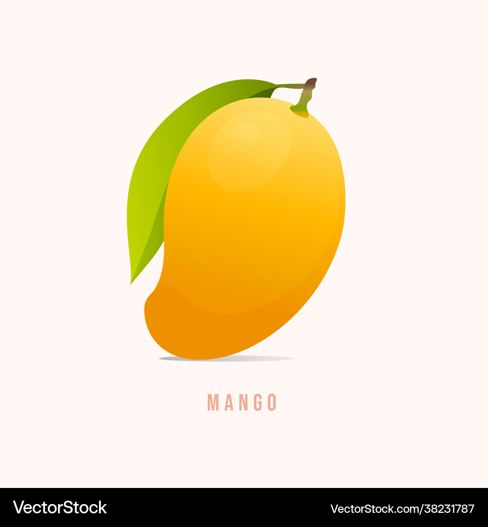 Mango fruit modern style Royalty Free Vector Image