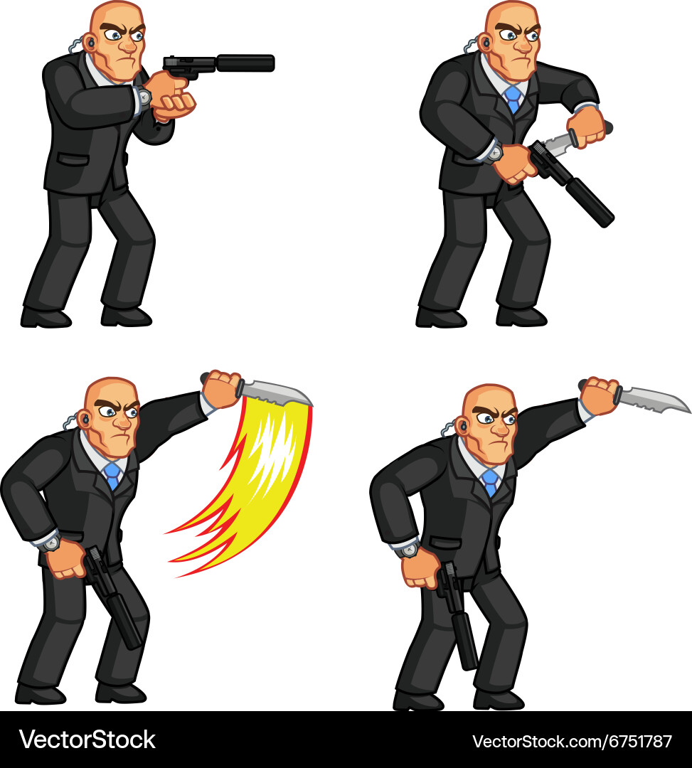 Silent Assassin Stab Royalty Free Vector Image