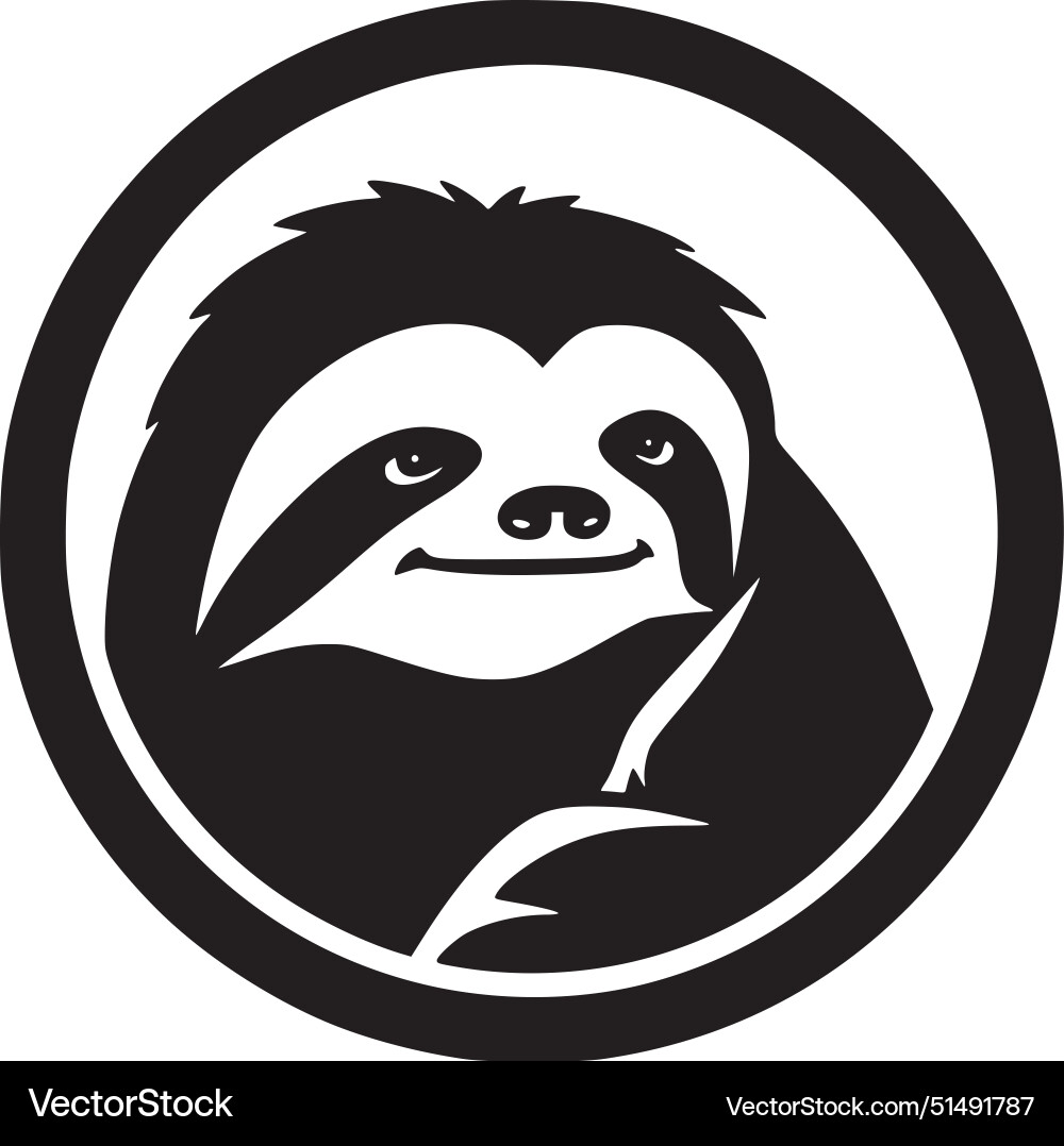 Sloth - high quality logo ideal for t-shirt Vector Image