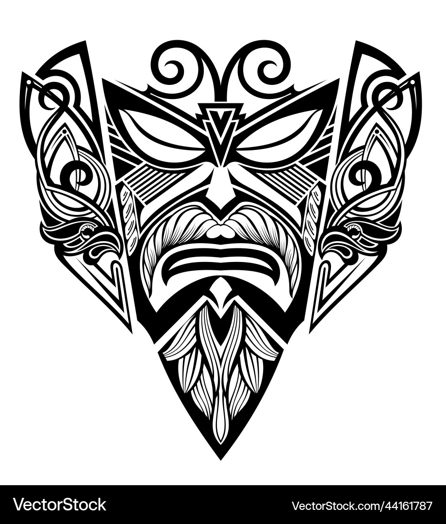 Viking mask Royalty Free Vector Image - VectorStock