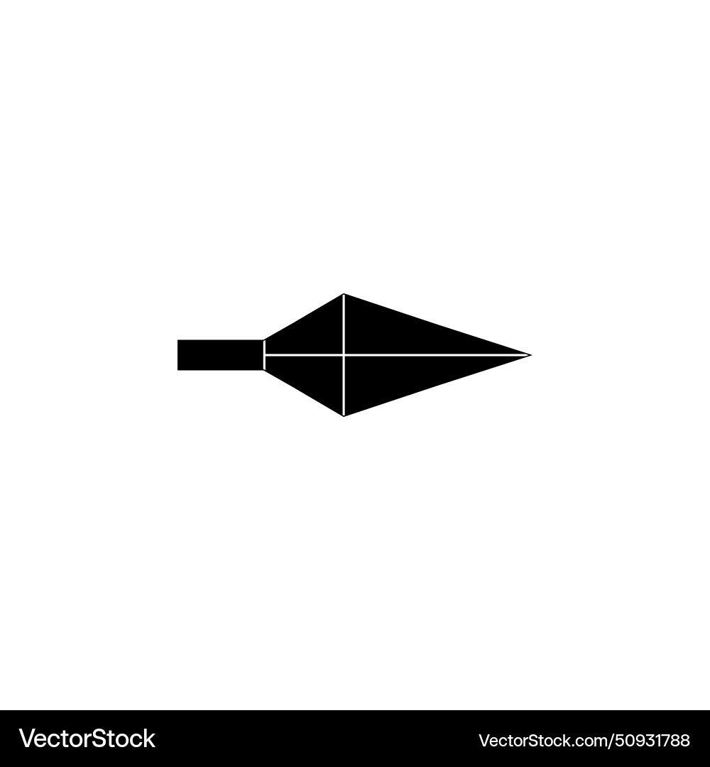 Arrowhead flat icon Royalty Free Vector Image - VectorStock