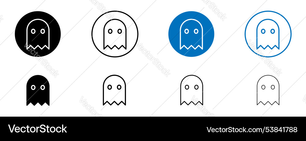 Ghost icon set Royalty Free Vector Image - VectorStock