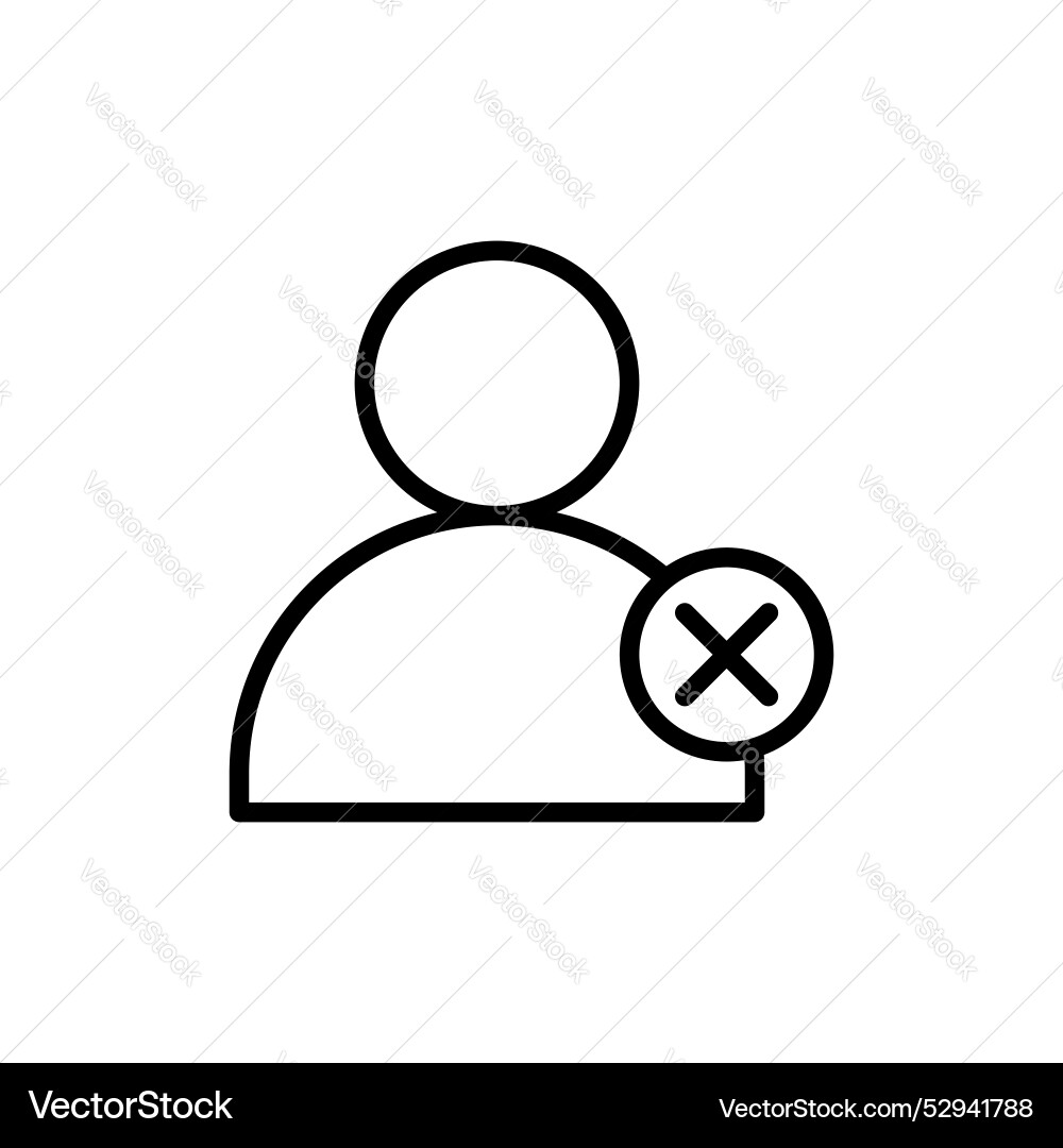 Remove user icon Royalty Free Vector Image - VectorStock