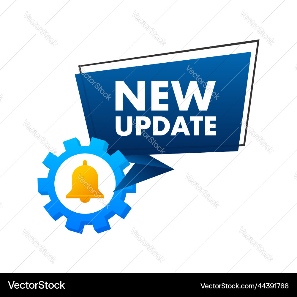 System software update or upgrade banner new Vector Image