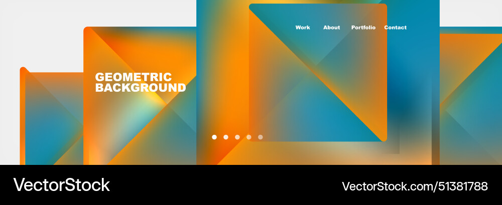 Triangle minimal web site page background design Vector Image