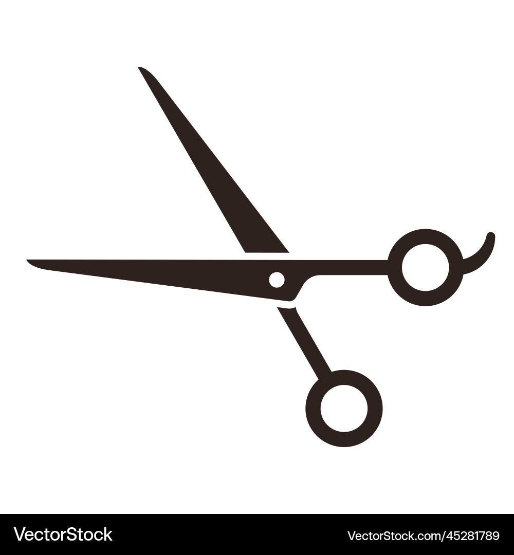 Barber Scissors - Hairdressing Tools Royalty Free Vector