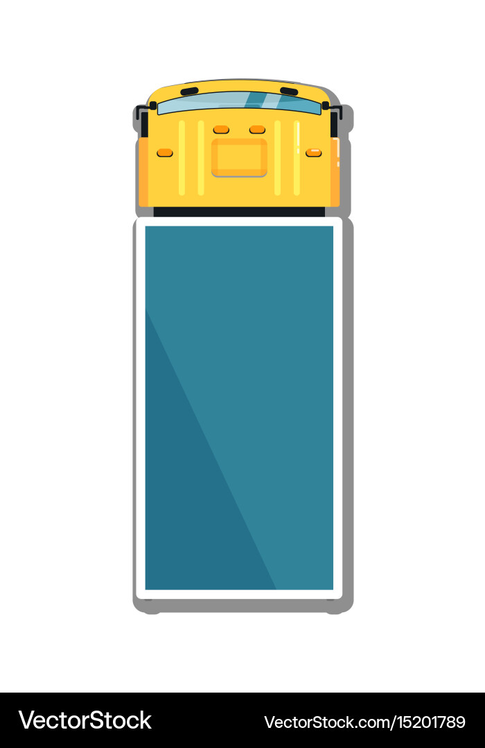 Commercial truck top view icon Royalty Free Vector Image