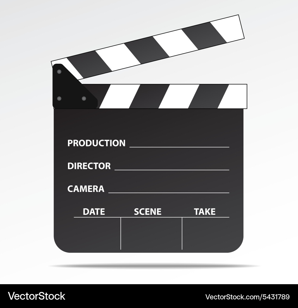 Film Slate - Clapboard Royalty Free Vector Image