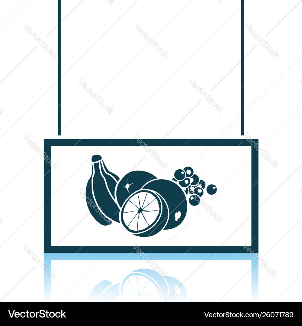 Fruits market department icon Royalty Free Vector Image