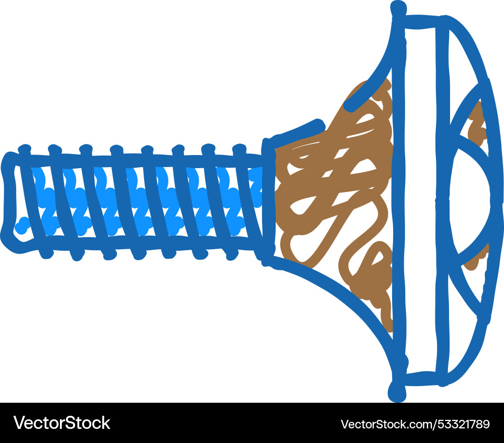 Knobs pull hardware furniture fitting icon doodle Vector Image