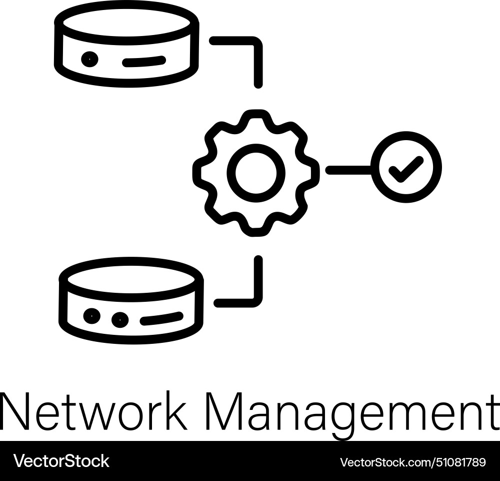Network management Royalty Free Vector Image - VectorStock