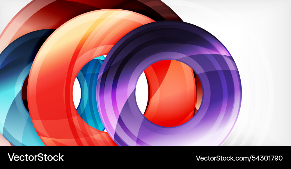 Circles round elements ring shapes premium Vector Image