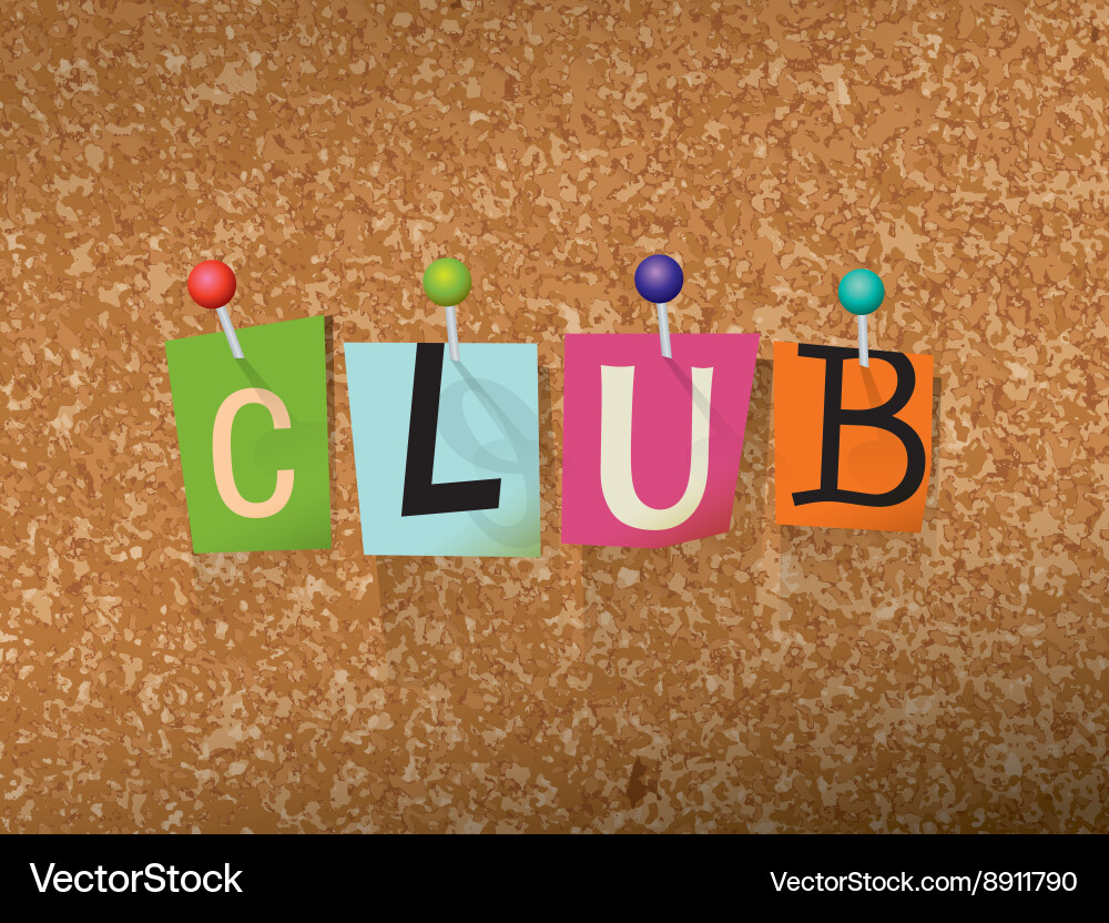 Club concept Royalty Free Vector Image - VectorStock