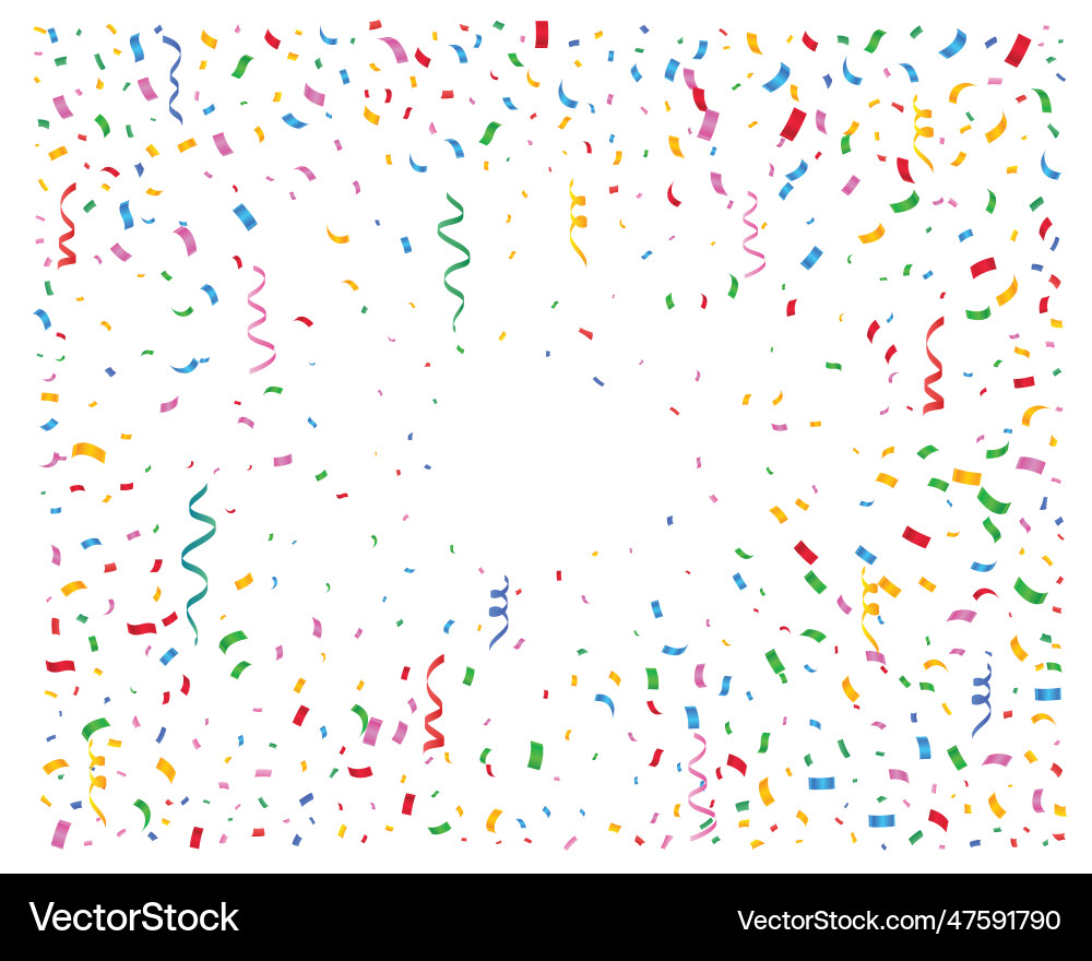Falling confetti Royalty Free Vector Image - VectorStock