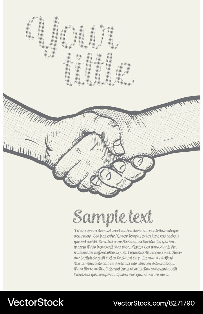 Shaking hands Royalty Free Vector Image - VectorStock
