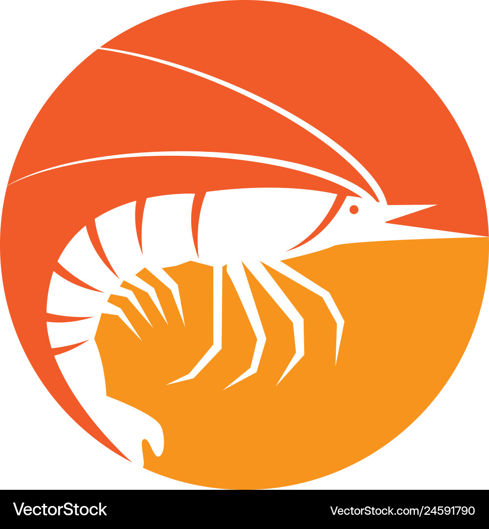 Shrimp icon Royalty Free Vector Image - VectorStock