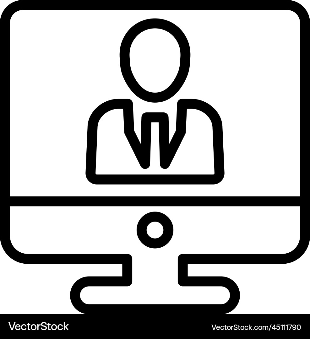 Video tutorial icon Royalty Free Vector Image - VectorStock