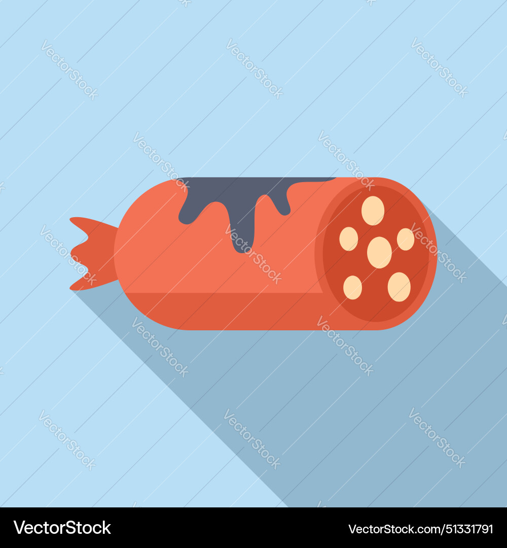A cartoon sausage Royalty Free Vector Image - VectorStock