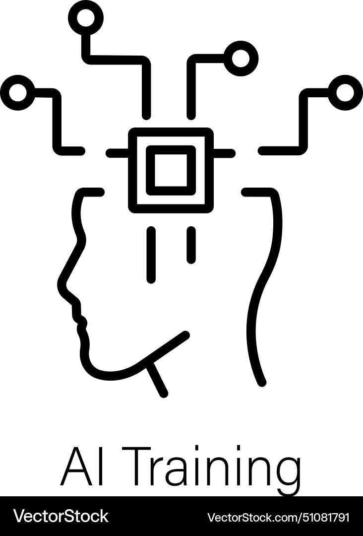 Ai training Royalty Free Vector Image - VectorStock