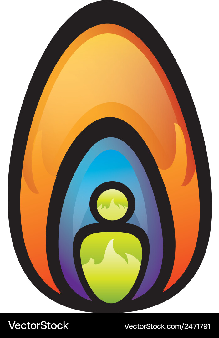 Fire-head-logo Royalty Free Vector Image - VectorStock