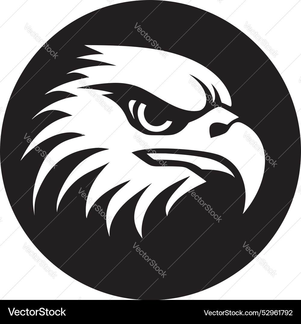 Airborne majesty eagle iconic mark predatory Vector Image